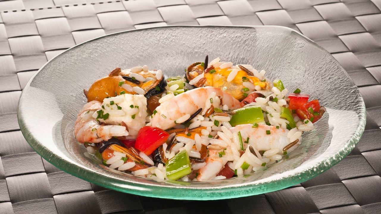 Ingredientes para hacer salpicón de arroz